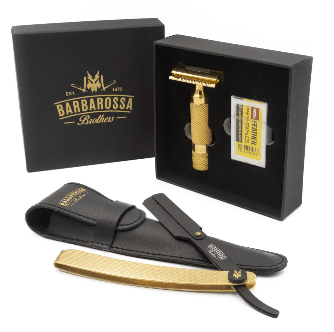 Single Blade Razors Combo Shaving Set – Barbarossa Brothers