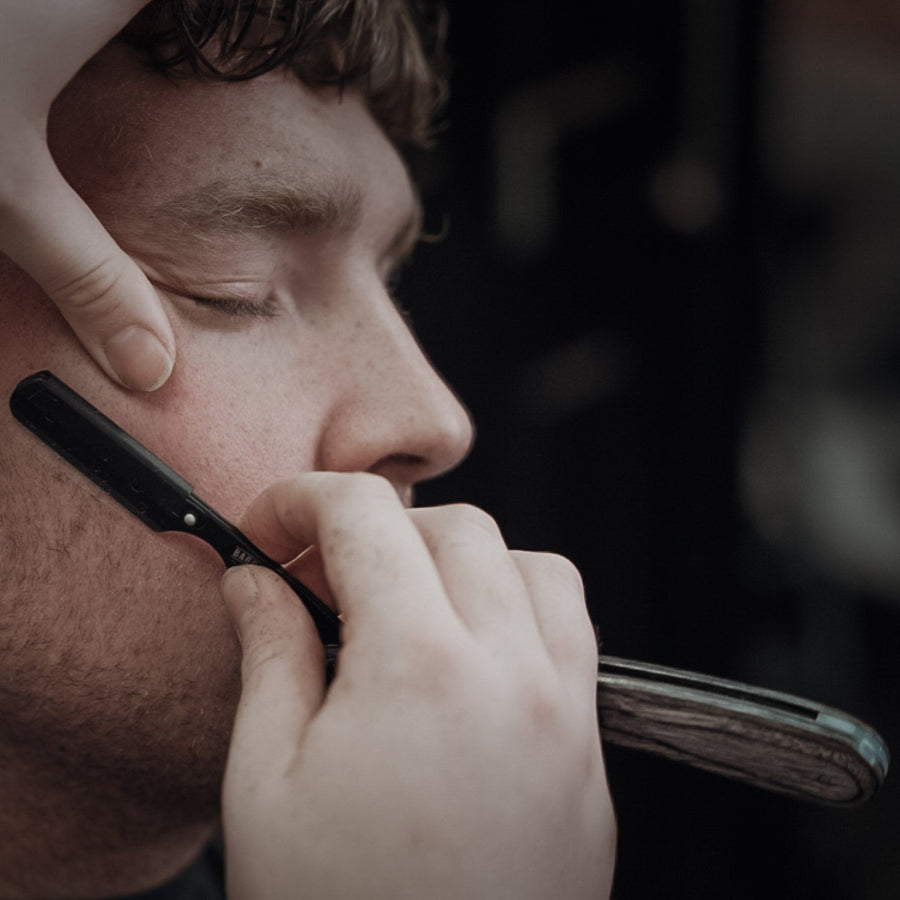 Cut Throat Razor Set - Best Straight Razor - Barber Blade Razor in Grey ...