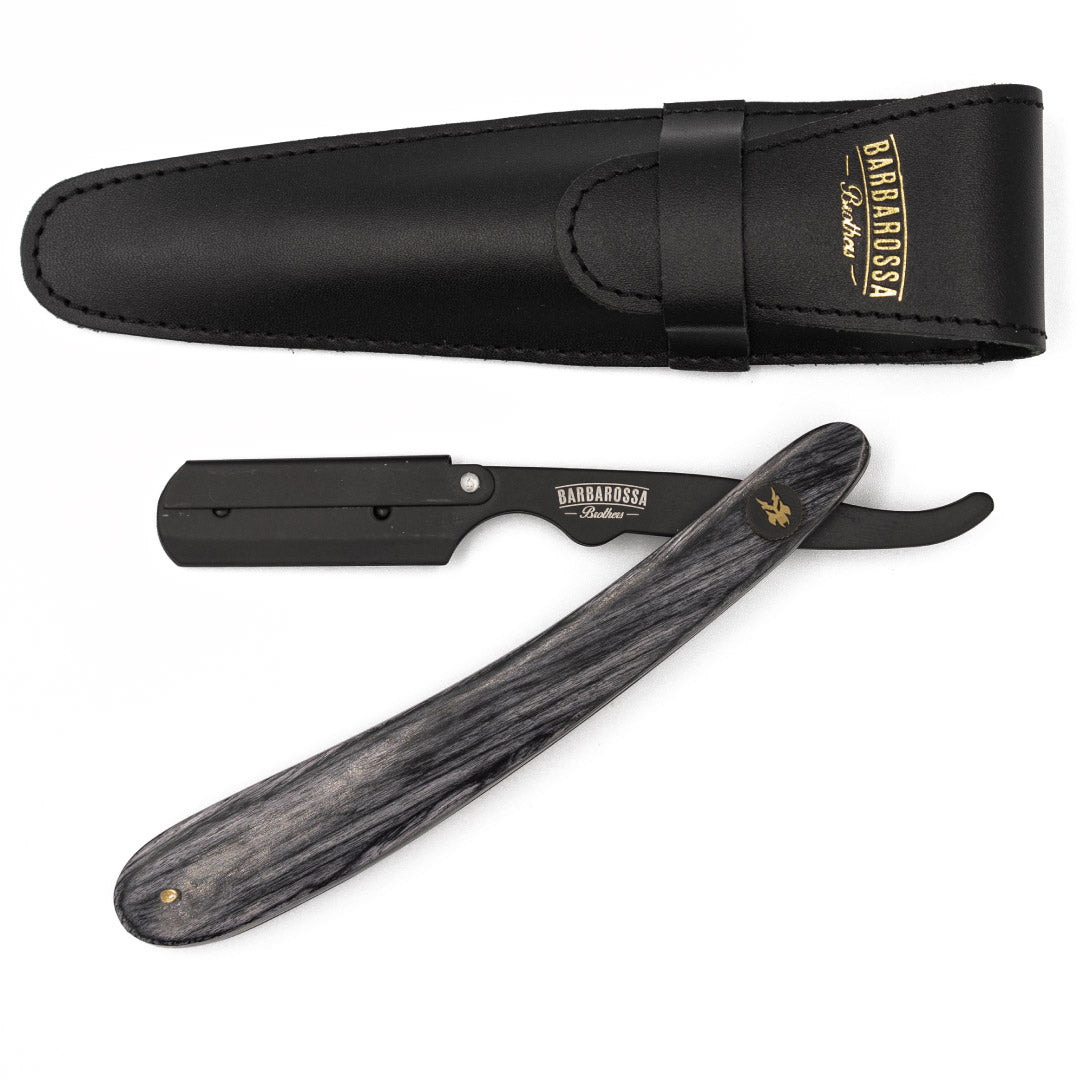 Cut Throat Razor Set - Best Straight Razor - Barber Blade Razor in Grey ...